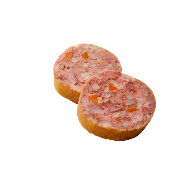 Fleischelust pølse med kalkun, gulerod og grønlæbet musling - Skærefast ...