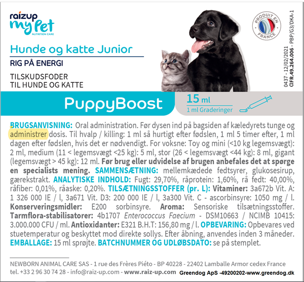 Puppy Boost - Energi booster for hvalpe og killinger!