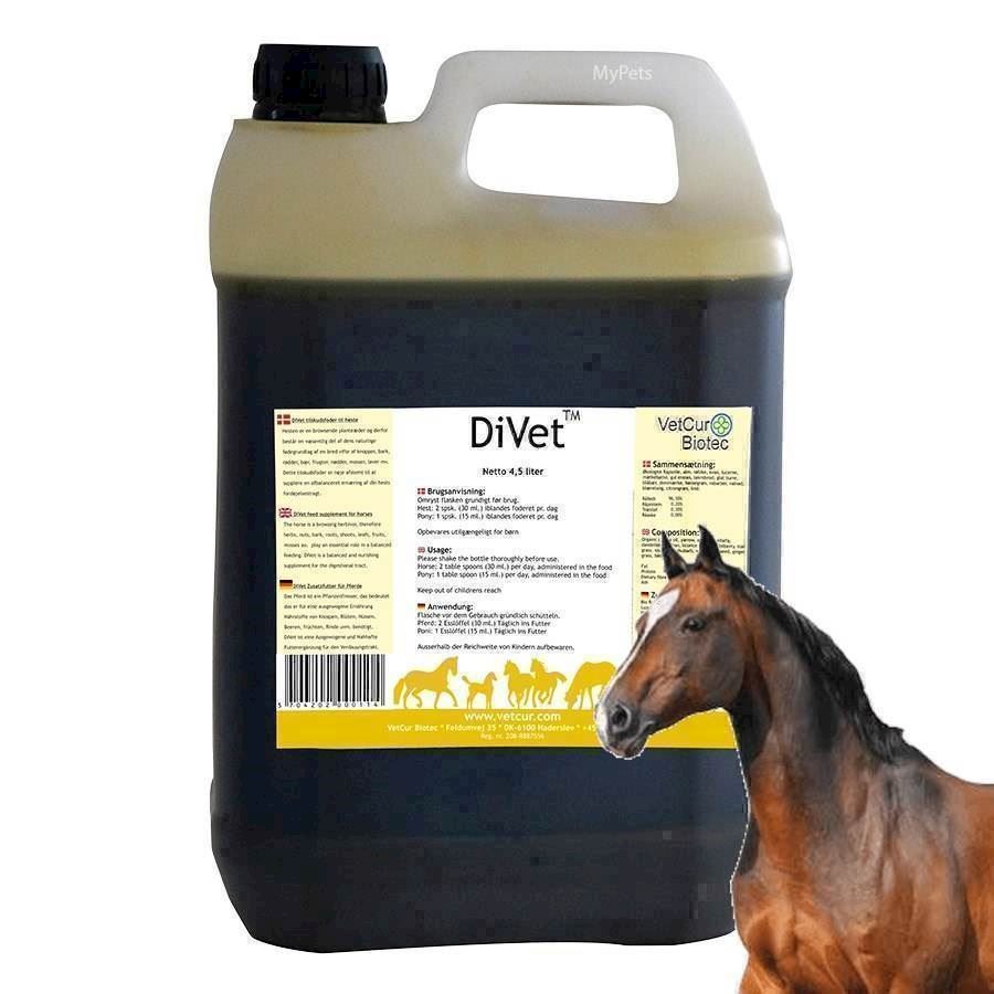 VetCur DiVet olietilskud til hest - 4.5 liters storkøb dunk